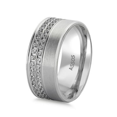 Beyaz Altın Alyans Modelleri ve Fiyatları - Assos Pırlanta